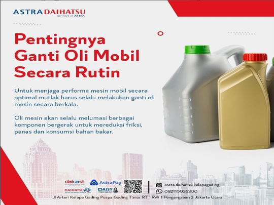 Pentingnya Mengganti Oli Mobil Secara Rutin | Astra Daihatsu